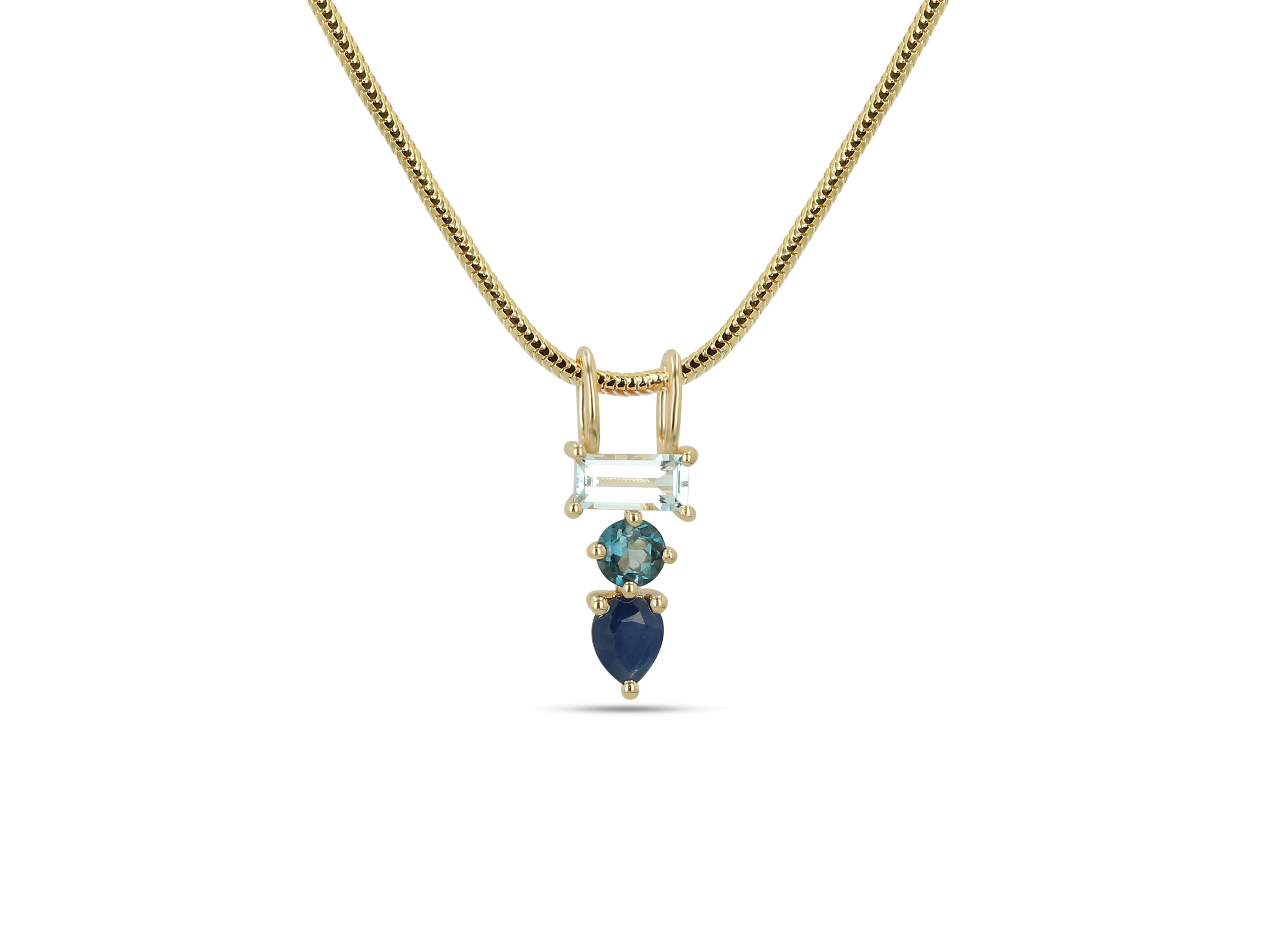 Multi Gemstone Stick Necklace – Rachel Reid